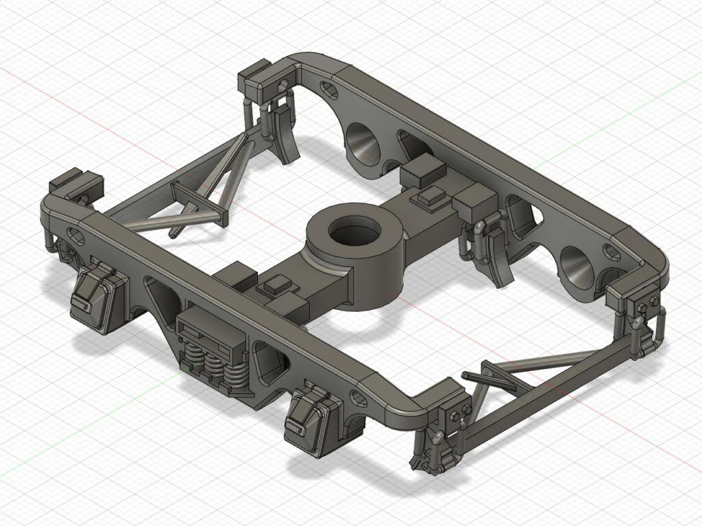 S Scale Helium Car - Solid / Friction Bearing Trucks - Beaver Models